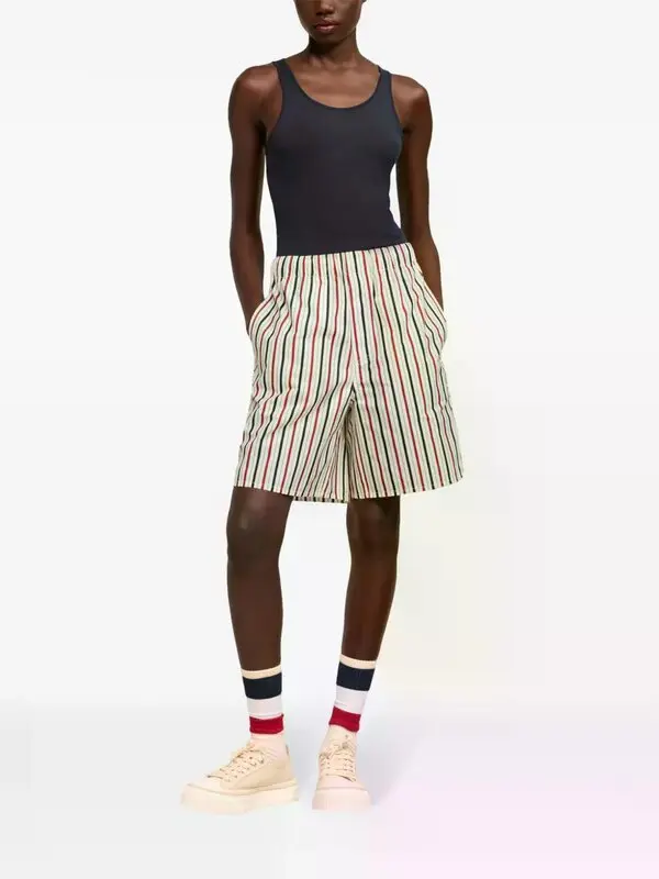 AMI Paris La Plage Printed Mini Shorts