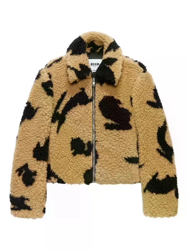 MSGM Patterned Zip-up Jacket