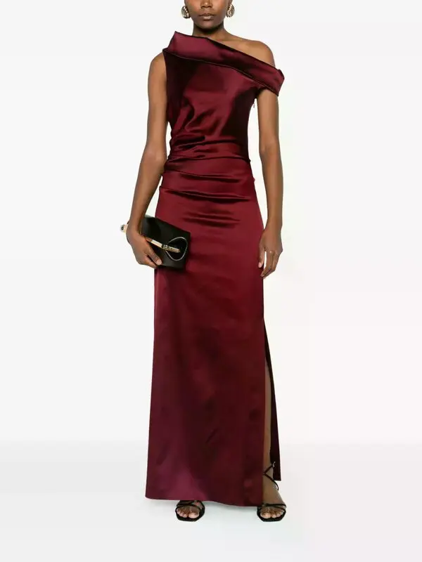 Max Mara Opaco Gown Dress - Red