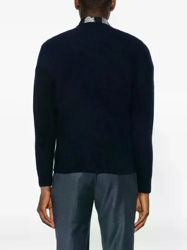 DRUMOHR Cashmere Crew Neck Sweater - Blue