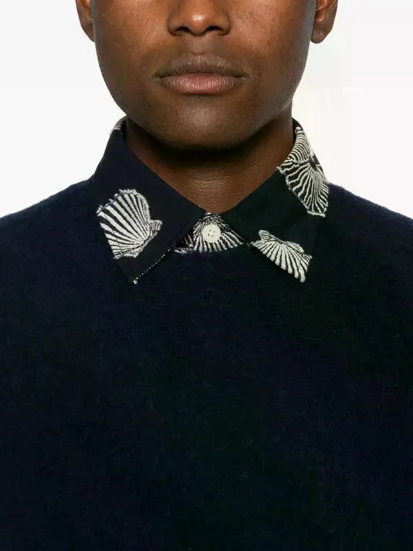 DRUMOHR Cashmere Crew Neck Sweater - Blue