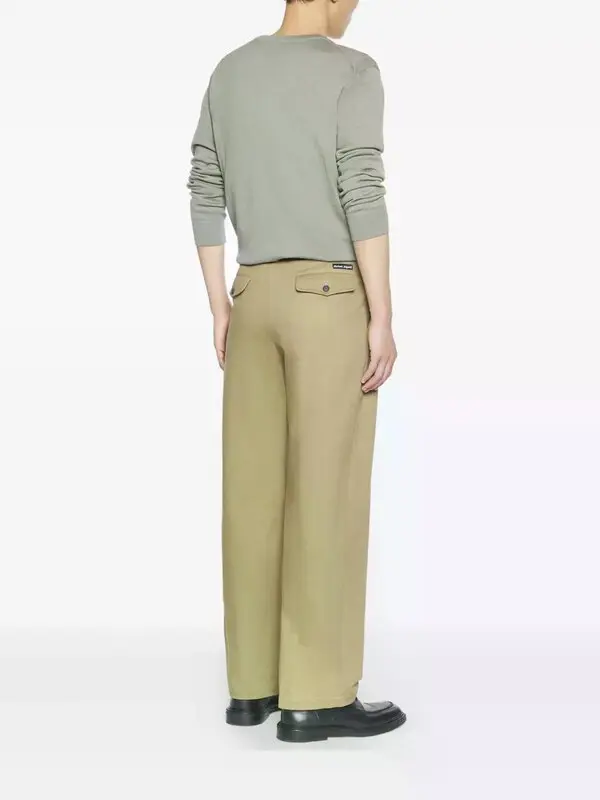 Maison Kitsuné Fox Head Crew Neck Sweater - Green