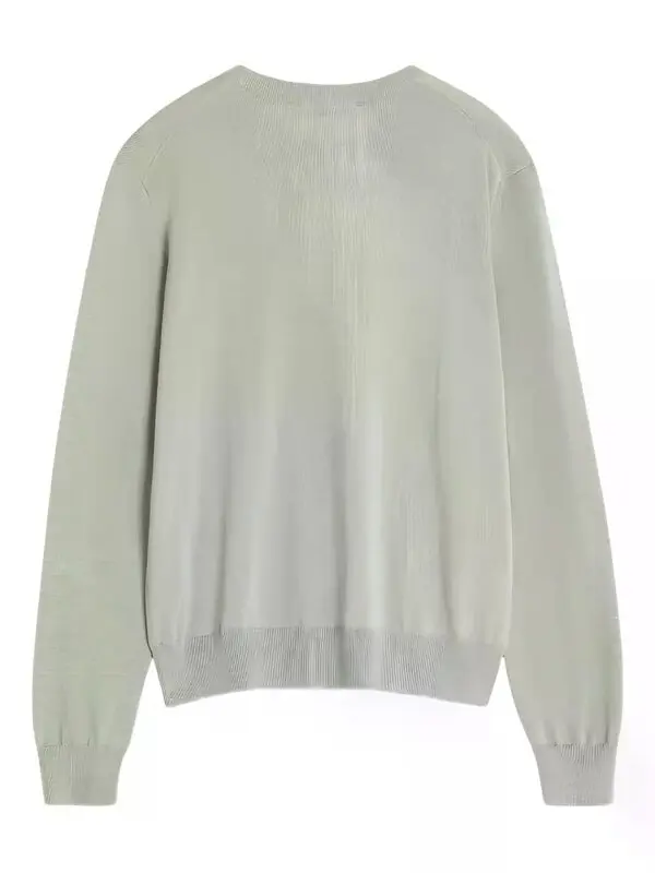 Maison Kitsuné Fox Head Crew Neck Sweater - Green