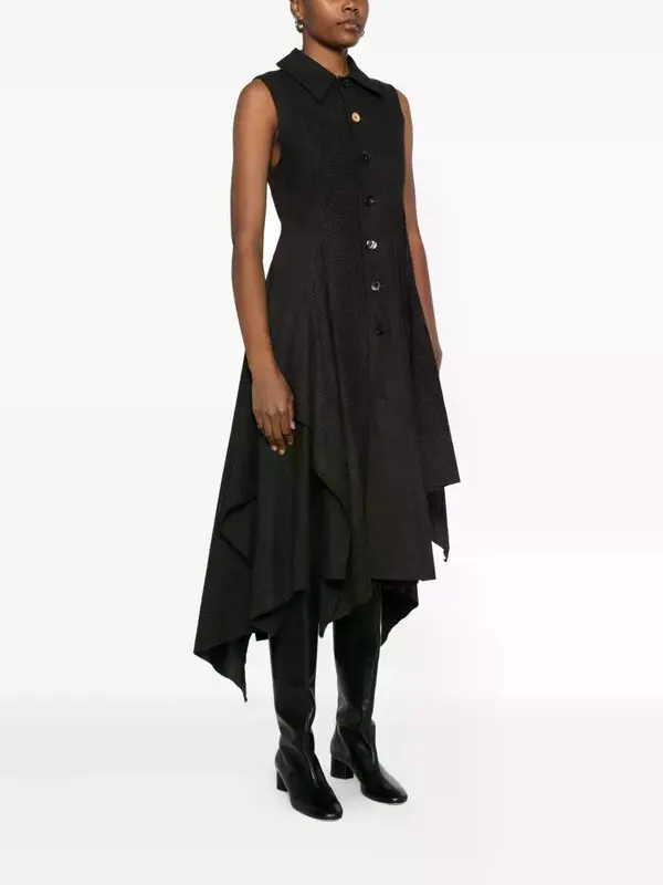 A TENTATIVE ATELIER Asymmetric Midi Dress