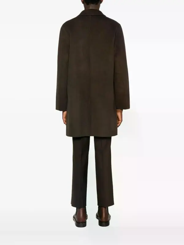 AMARANTO Single-breasted Coat - Brown