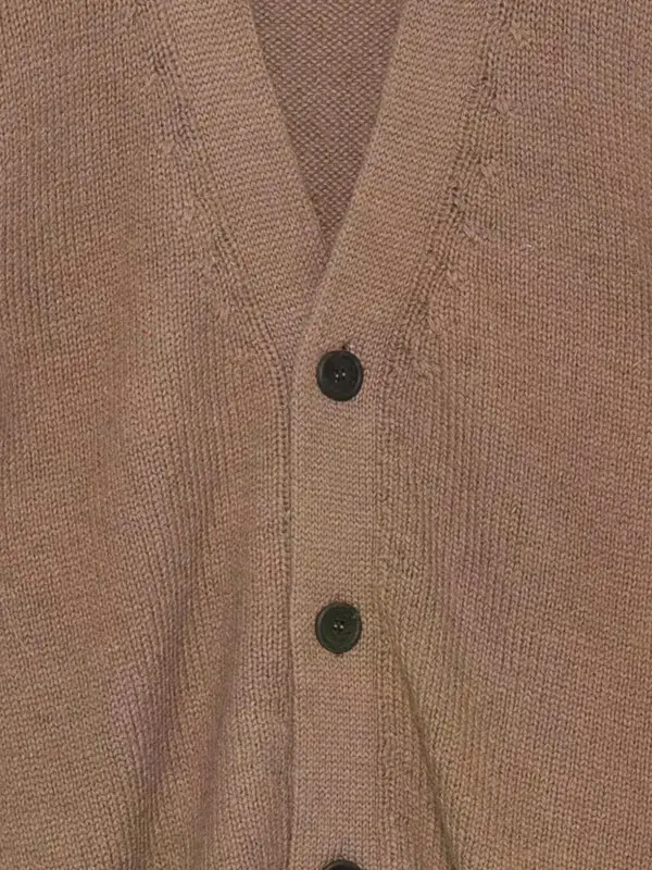 CRUCIANI Alpaca Wool V-neck Cardigan