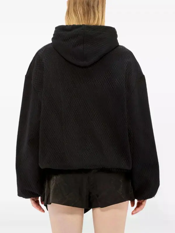 MSGM Graphic Print Hoodie - Black
