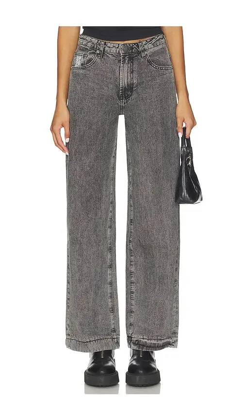 ONETEASPOON Jackson Mid Waist Wide Leg Jeans