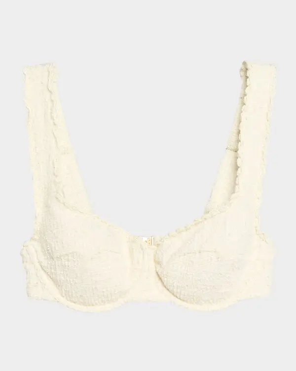 Simkhai Klara Balconette Bikini Top - Ivory