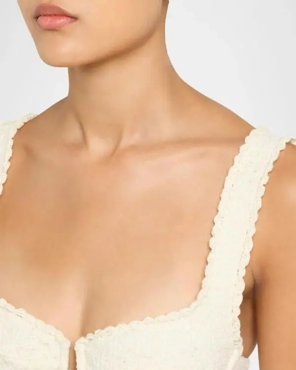 Simkhai Klara Balconette Bikini Top - Ivory