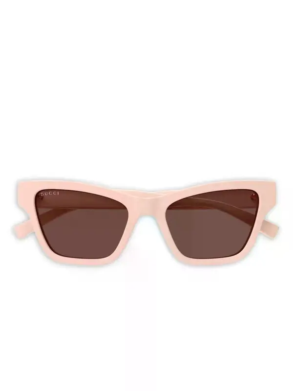 Gucci Geometric Stripe Sunglasses - Neutrals