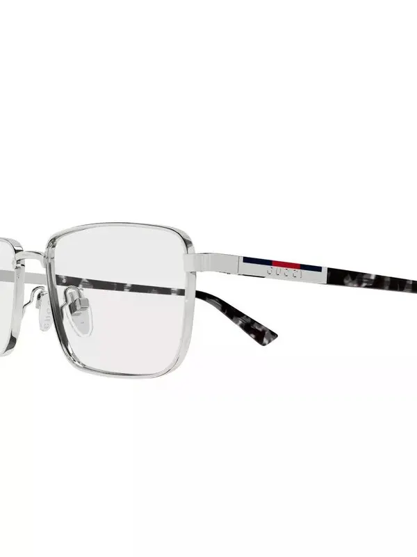 Gucci Rectangle-frame Eyeglasses - Silver