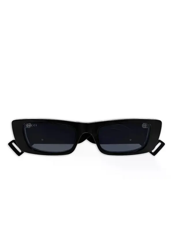 Gucci Rectangle Logo Sunglasses - Black