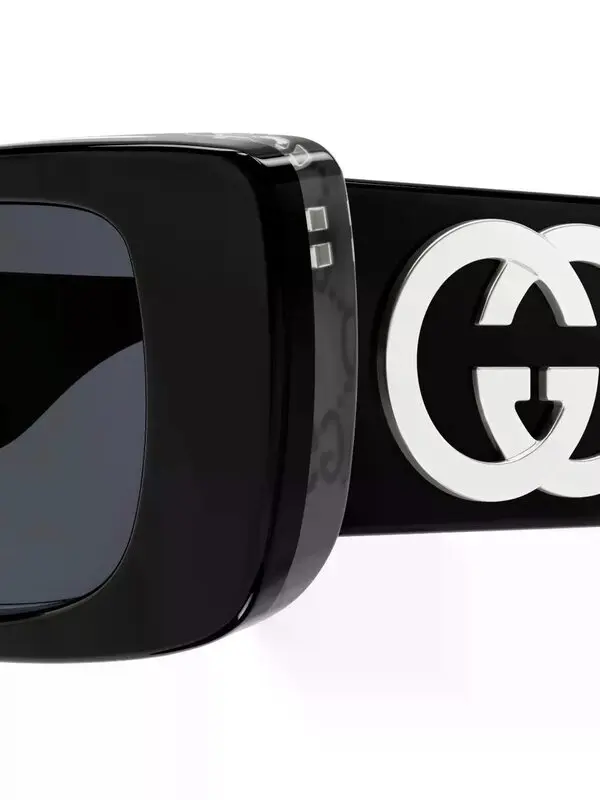 Gucci Rectangle Logo Sunglasses