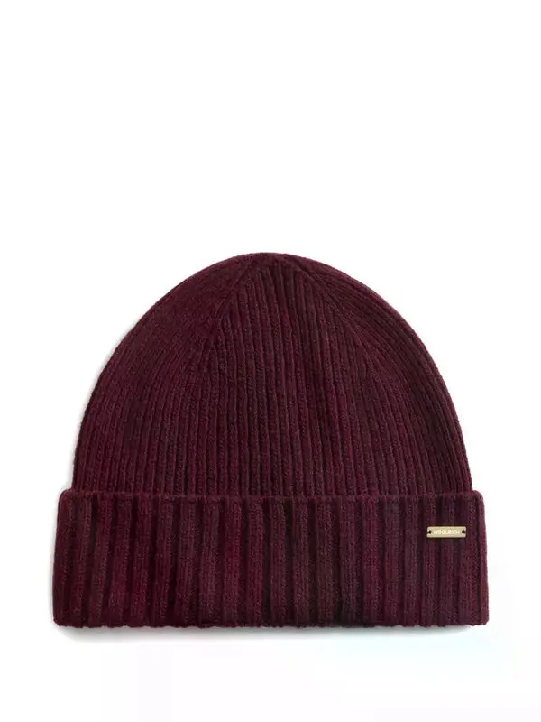 Woolrich Wool-blend Beanie And Scarf Set - Red