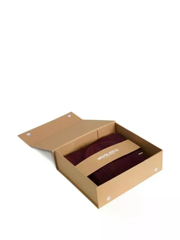 Woolrich Wool-blend Beanie And Scarf Set - Red