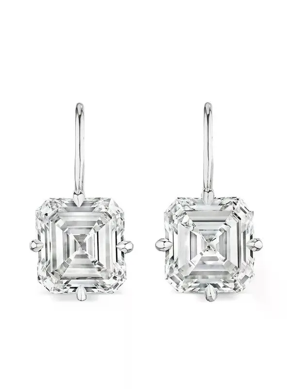 TILLA 14k White Gold Lab-grown Diamond Drop Earrings