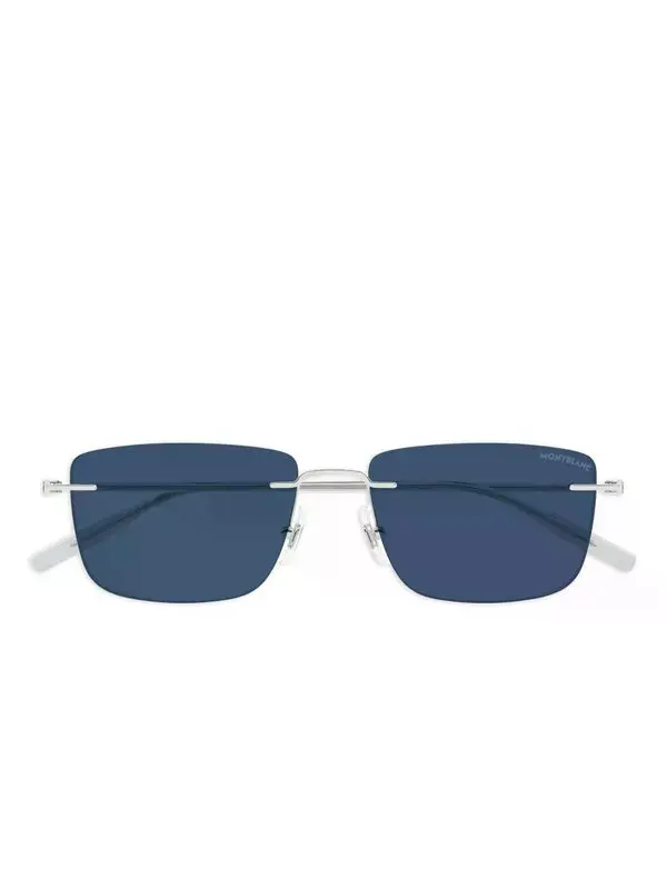 Montblanc Rectangle Sunglasses - Silver