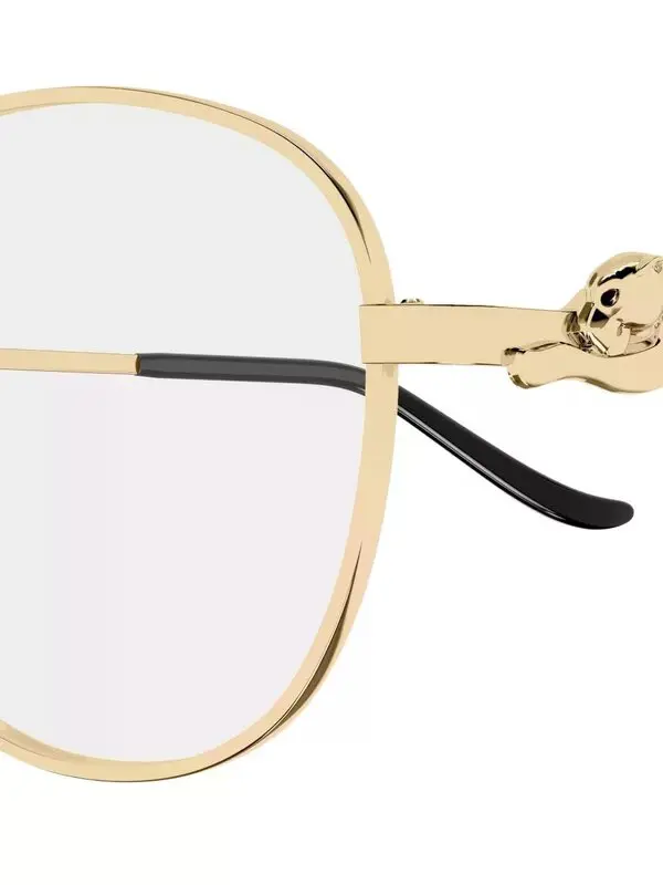 Cartier Panthère De Round-frame Glasses