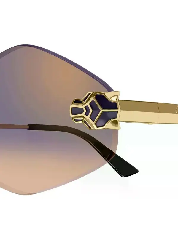 Cartier Panthère Geometric-frame Sunglasses