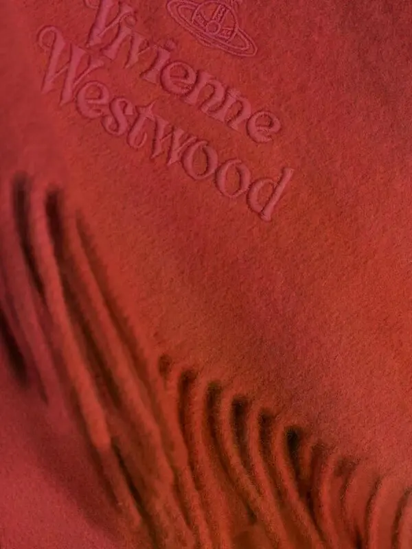 VIVIENNE WESTWOOD Logo-embroidered Wool Scarf