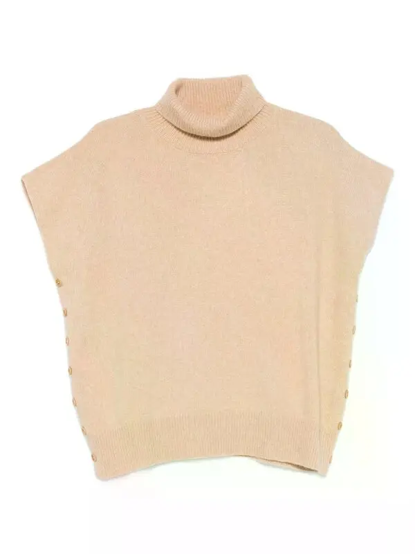 A TENTATIVE ATELIER Roll-neck Short Sleeve Sweater