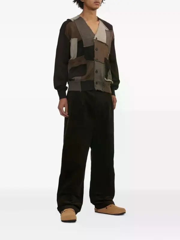 Comme Des Garçons Patchwork Button Cardigan