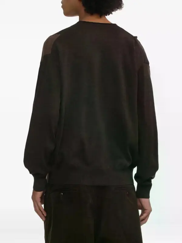 Comme Des Garçons Patchwork Button Cardigan