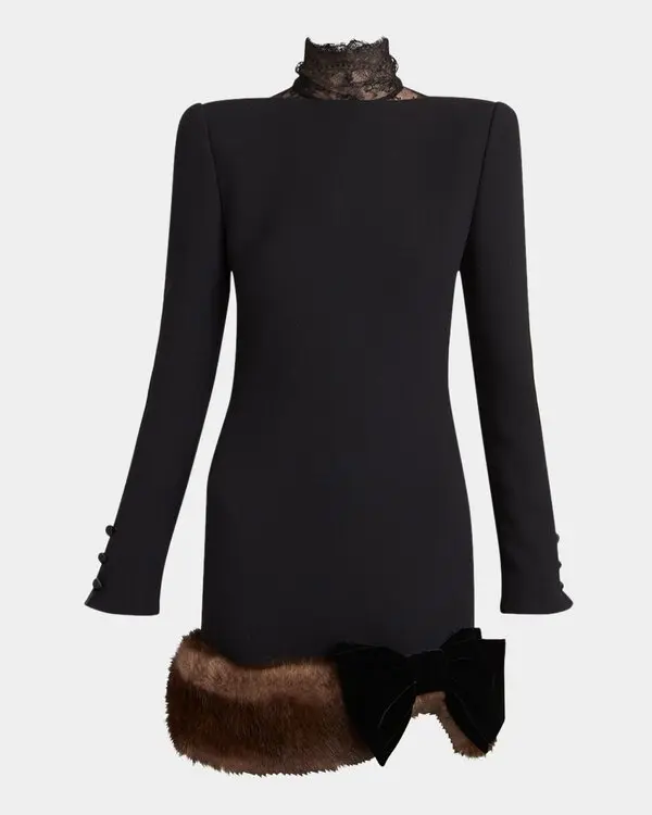 Valentino Garavani Turtleneck Mini Dress