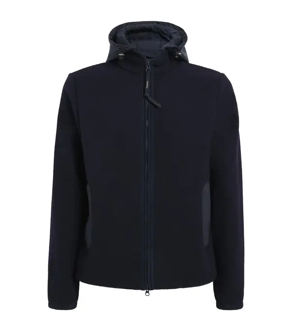 Aspesi Wool Hooded Jacket - Navy