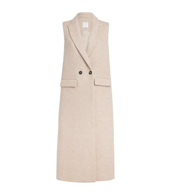 Eleventy Sleeveless Woven Coat