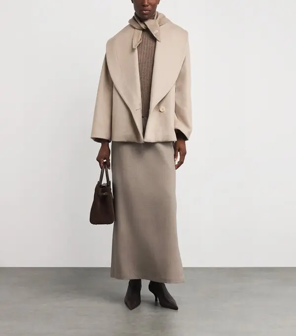 Max Mara Wool Shawl-collar Oversized Jacket