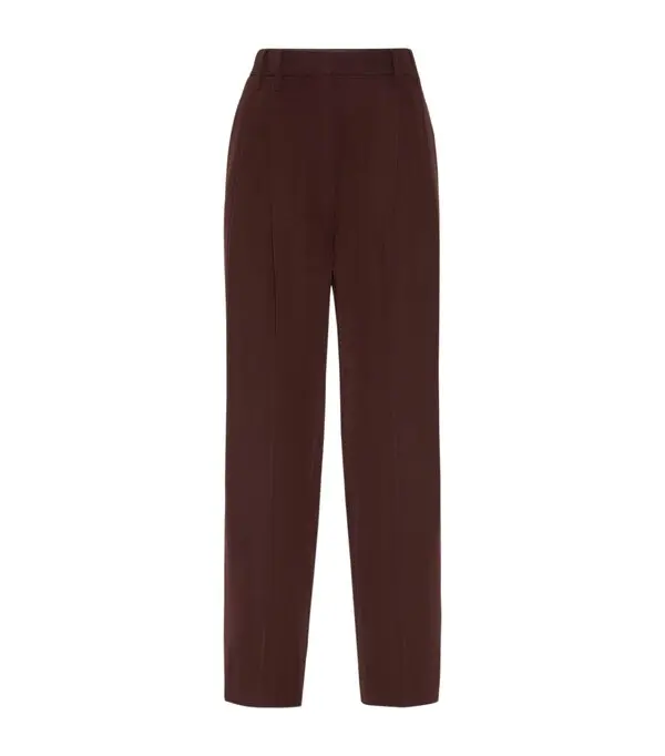Brunello Cucinelli Virgin Wool-cotton Slouchy Trousers