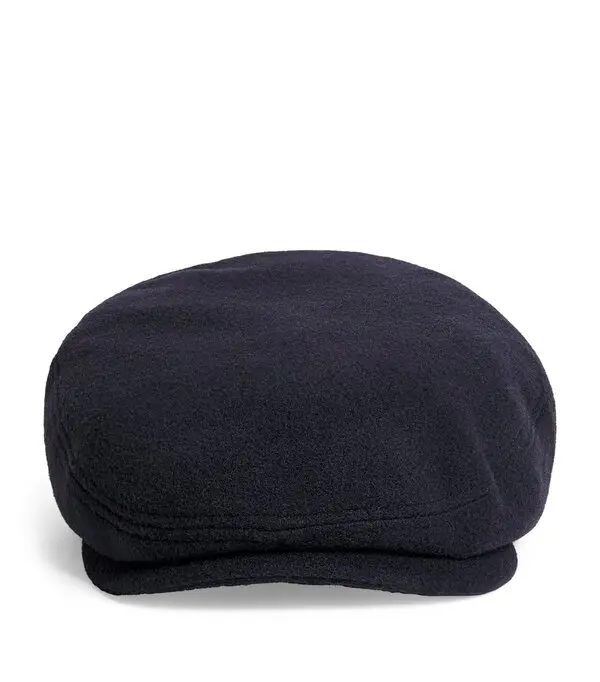 Stetson Kent Wool-cashmere Flat Cap - Navy