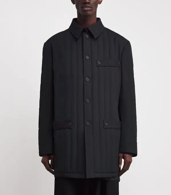 Yohji Yamamoto Tuxedo Tab Padded Jacket