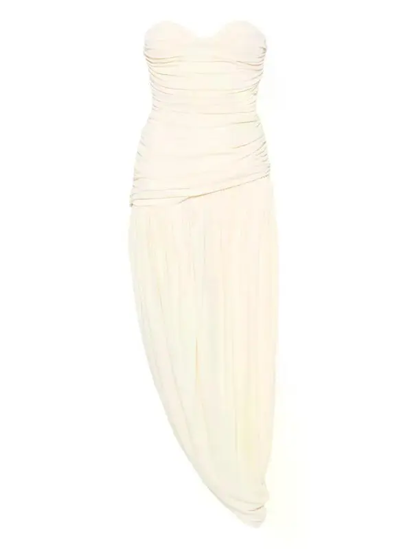 Magda Butrym Draped Open-leg Midi Dress