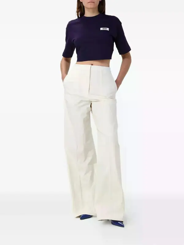 MSGM Pressed-crease Trousers