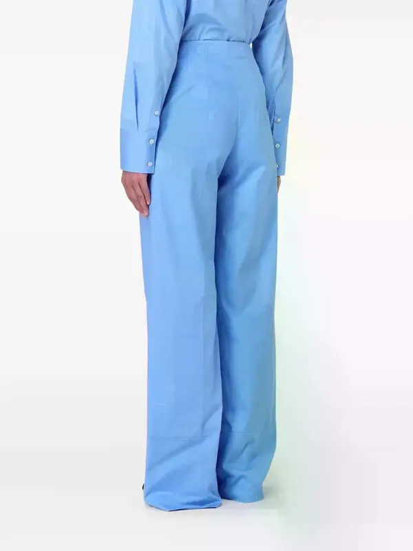 MSGM High-waisted Wide Leg Trousers