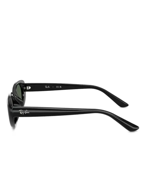 Ray-ban Oval-frame Sunglasses - Black