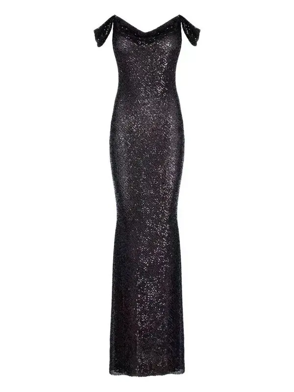ROSERRY Sequin Embellished Maxi Dress