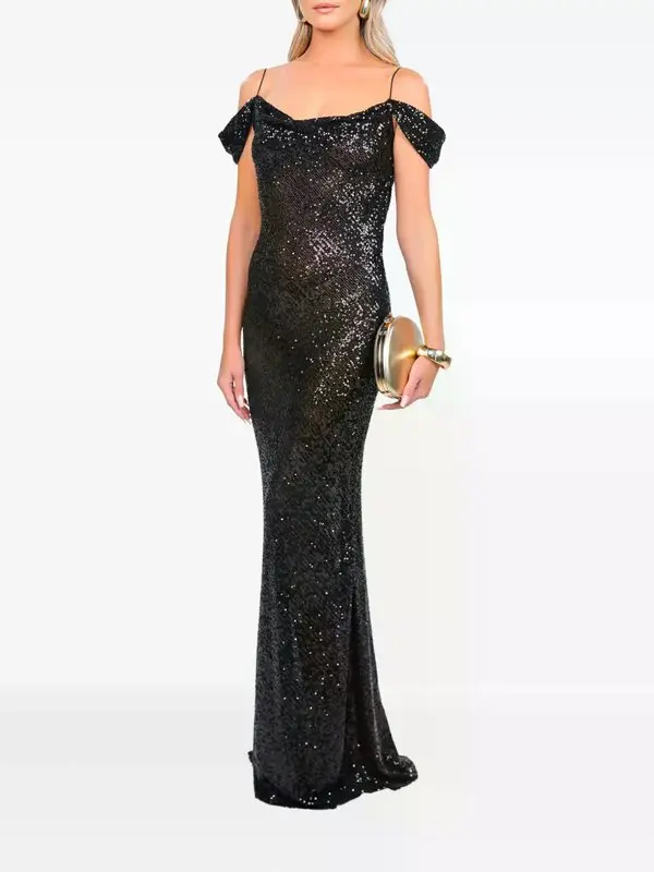 ROSERRY Sequin Embellished Maxi Dress