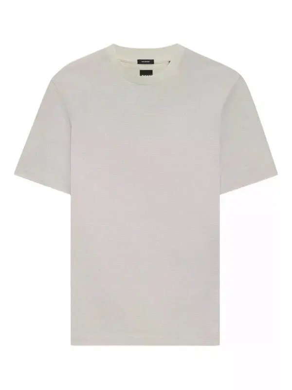 BOSS Mercerized-cotton T-shirt - Neutrals
