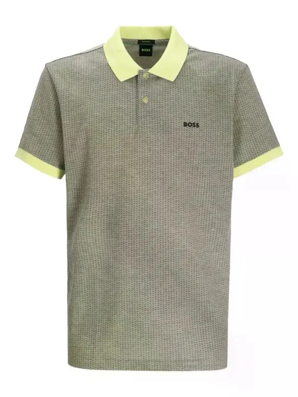 BOSS Logo-embroidered Polo Shirt - Green