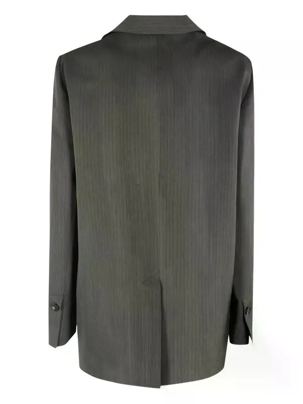 TELA Pinstriped Button Blazer