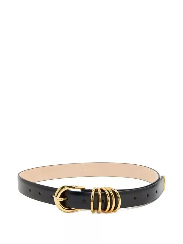 DEHANCHE Leather Belt - Black