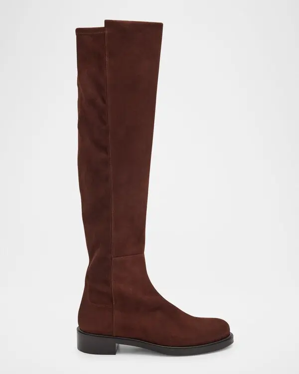 Stuart Weitzman 5050 Gisele Over-The-Knee Boots Brown Editorialist