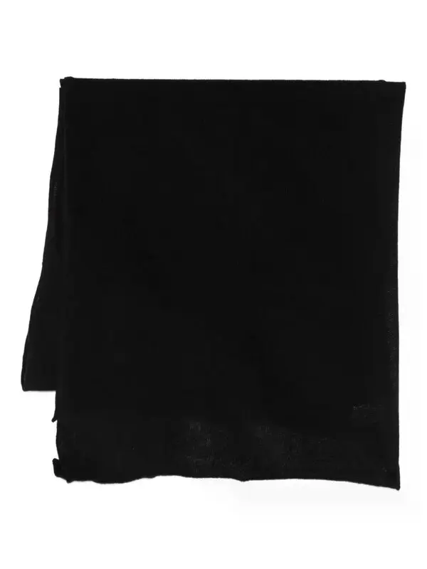 MA'RY'YA Logo-patch Scarf - Black