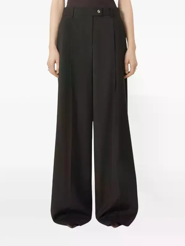 Sportmax Button Wool Trousers