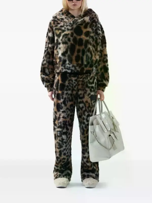 Gcds Leopard Print Drawstring Trousers