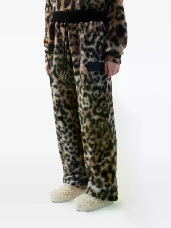 Gcds Leopard Print Drawstring Trousers
